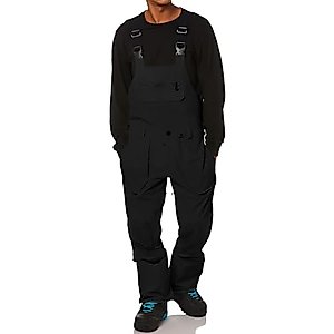 Newffr Men’s Snow Bib Water-Resistant Insulated Waterproof Snow Pants Ski Snowboard Overalls