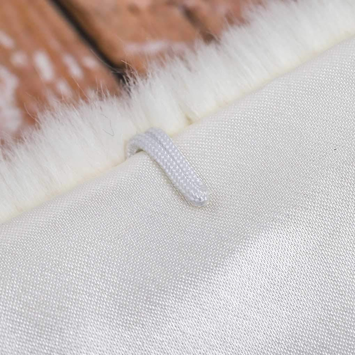 CanB Women's 1920s Faux Fur Shawl Bridal Wedding Fur Wraps and Bolero Shrug Faux Mink Stole for Women (White)