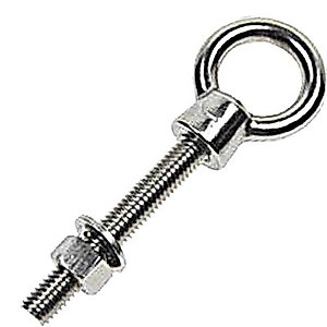 US STAINLESS Stainless Steel 316 (Shape Type 307) M10 Lifting Eye Bolt 10mm x 100mm Marine Grade Pitch of 1.5
