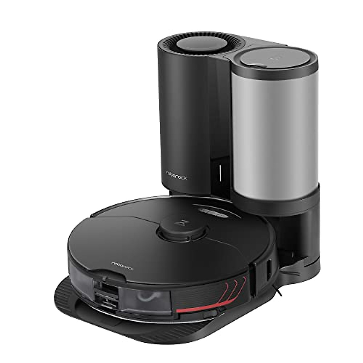 roborock S7 MaxV Plus Robot Vacuum and Sonic Mop with Auto-Empty Dock, ReactiveAI 2.0 Obstacle Avoidance, Real-Time Video Call, 5100Pa Suction, Perfect for Pet Hair