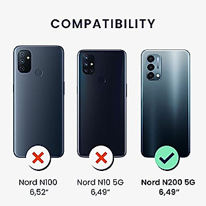 kwmobile Crossbody Case Compatible with OnePlus Nord N200 5G Case - TPU Silicone Cover with Strap - Black