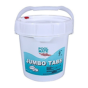 Pool Mate 1-1407 Jumbo Tabs Swimming Pool Chlorine, 7-Pounds