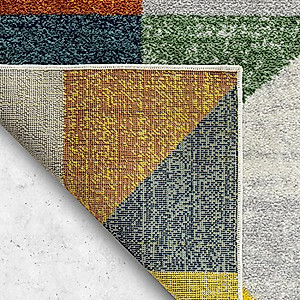 Antep Rugs Geometric 5x7 Modern Indoor Area Rug Siesta (Multi, 5'3" x 7')