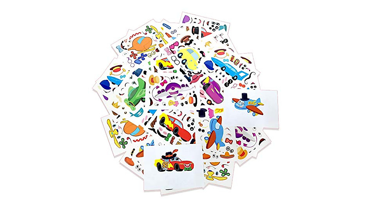 Create Fun Faces with 36 PCS Animal Stickers