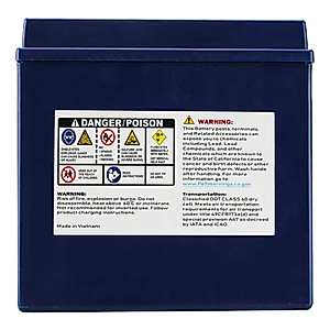 PowerStar FAYTX14 Battery Replaces YTX14-BS CYTX14-BS YTX14BS GTX14-BS, SEALED GEL AGM