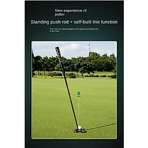 Golf Standing Putter for Men Women, Stand Up Golf Putter for Perfect Alignment, Legal for Tournament Play (Black)