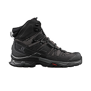Salomon Quest 4 Gore-TEX Hiking Boots for Men, Magnet/Black/Quarry, 11