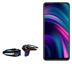 BoxWave Gaming Gear for BLU G71L (Gaming Gear by BoxWave) - Touchscreen QuickTrigger Auto, Trigger Buttons Autofire Gaming Mobile FPS for BLU G71L - Jet Black