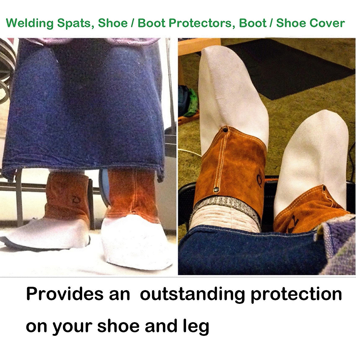 ZaoProteks ZP3003 Welding Spats, Welding Boot Protectors, Welding Shoe Cover, Welding Gaiters
