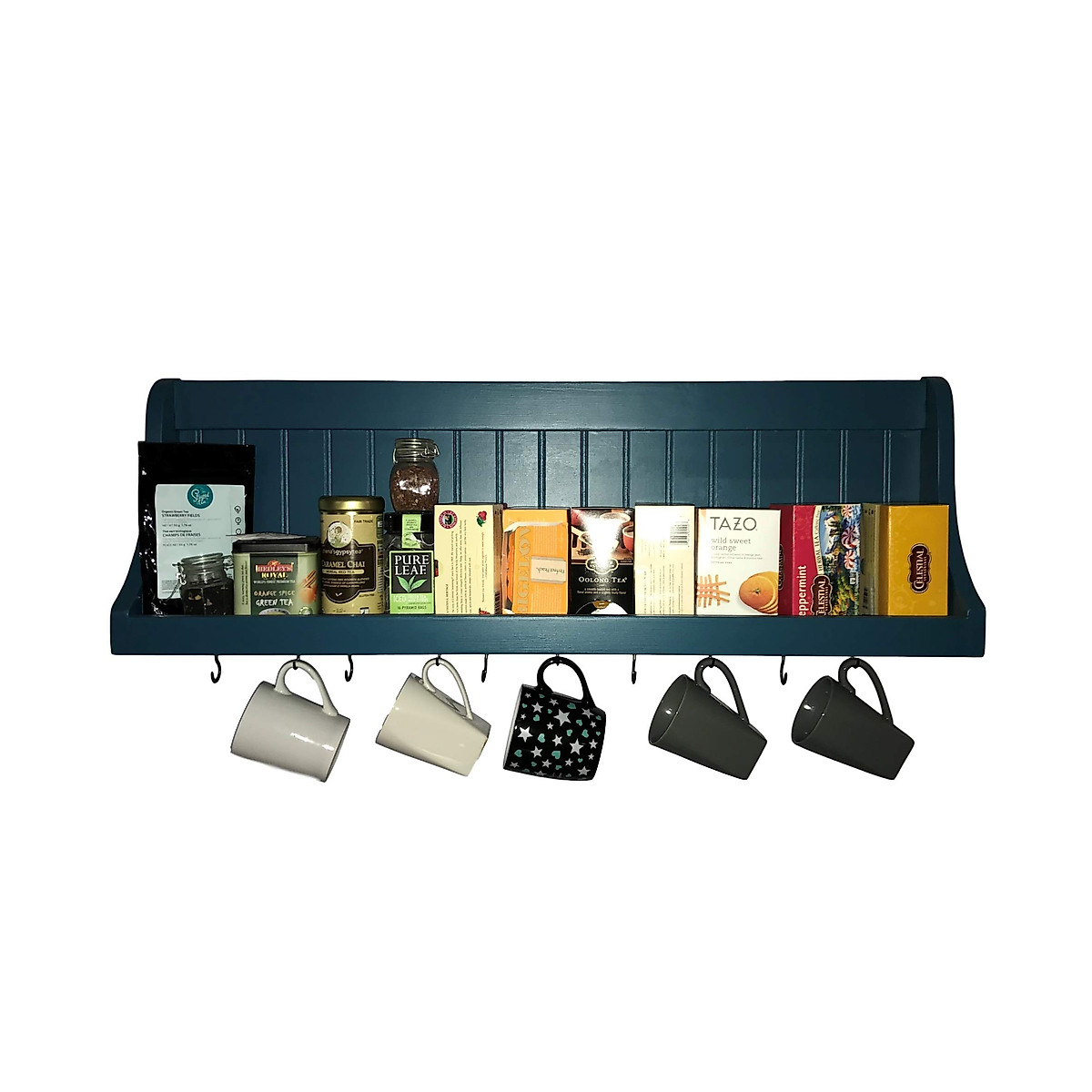 Mug Rack Coffee Bar, Container Storage and DIsplay