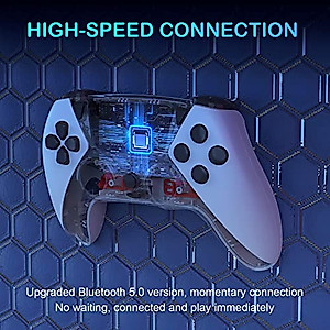 YU33 Control for PS4 Controller, Game Remote for Elite PS4 Controller with Turbo, Steam Gamepad Work with Playstation 4 Controller with Back Paddle, Scuf Controllers for PS4/Pro/PC/IOS/Android Gamer