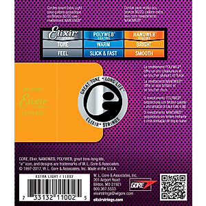 Elixir Nanoweb Extra Light Acoustic Guitar Strings 2-Pack