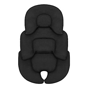 Milageto Stroller Cushion Breathable Insert for Baby, Black, 58x38cm