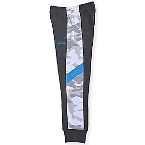 Spalding Boy’s Ninja Hoodie and Jogger Pant Set with Built in Face Gaiter, White Camo, Size 8