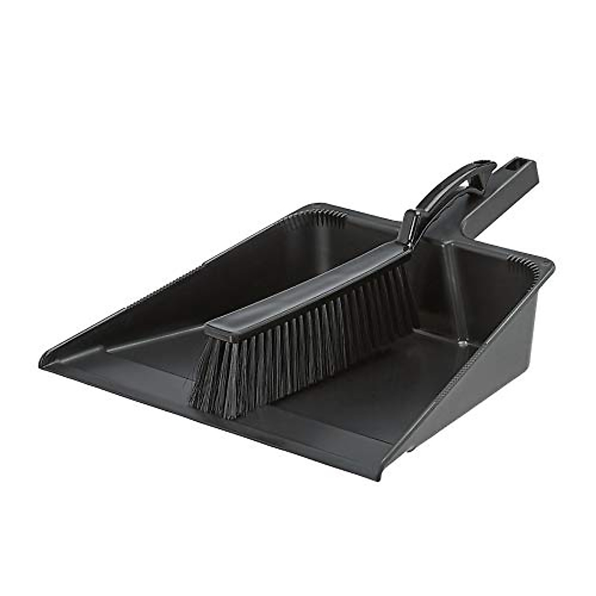 AmazonCommercial 16" Jumbo Dust Pan and Brush Set - 6-Pack