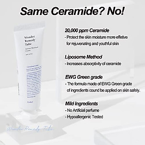 keenoniks Face Moisturizer - Wonder Remedy Intense Moisture Facial Ceramide Cream helps Repair Skin Barrier, Moisturizing for Dry, Sensitive Skin | Centella Asiatica Korean CICA Cream - 1.69 Fl Oz