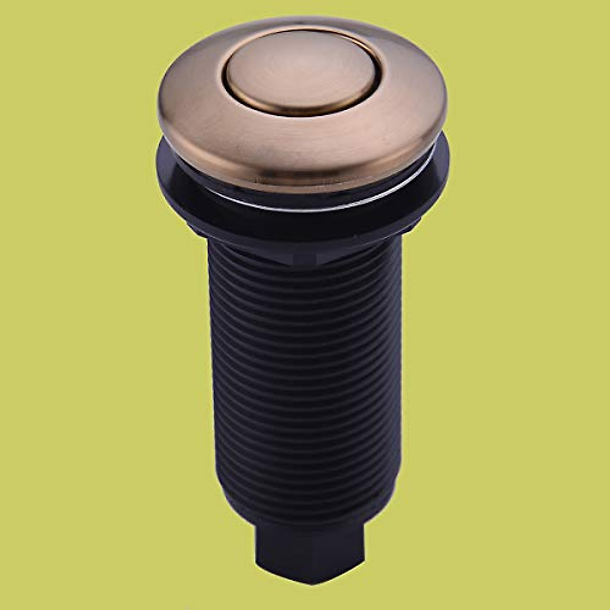 SINKINGDOM SinkTop Air Switch Kit with Champagne Bronze Long Button(Brass Cover) for Garbage Disposal