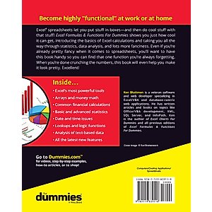 Excel Formulas & Functions For Dummies (For Dummies (Computer/Tech))
