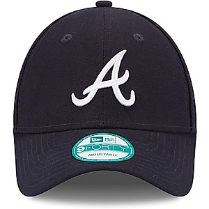 New Era MLB The League 9FORTY Adjustable Hat Cap One Size Fits All (Atlanta Braves Navy)
