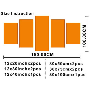 TUMOVO Ganesha Paintings House Decorations Living Room 5 Pieces/Panel Canvas Wall Art Lord Ganesha Pictures Posters and Prints,Modern Artwork Home Decor-with Wooden Frame Ready to Hang(60''Wx40''H)