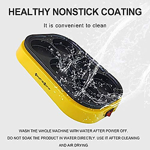 Health and Home Electric Mini Pancake Pan Non-stick Egg Frying Pan Mini Crepe Maker Snacks or Desserts egg cooker