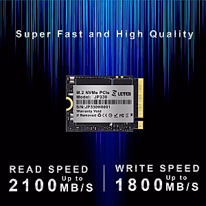 LEVEN JP330 1TB M.2 2230 SSD NVMe PCIe Gen 3x4 Internal Solid State Drive Compatible with Steam Deck, Microsoft Surface pro 9/pro 8/pro 7+/pro X/laptop3/laptop4/laptop go/book3