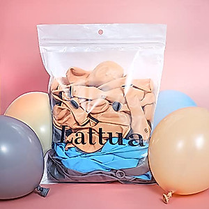 Blue Balloons Arch Garland Kit 140Pcs DIY Double-Stuffed Apricot Matte Grey Balloons for Baby Shower Wedding Birthday Party Centerpiece Background Decoration