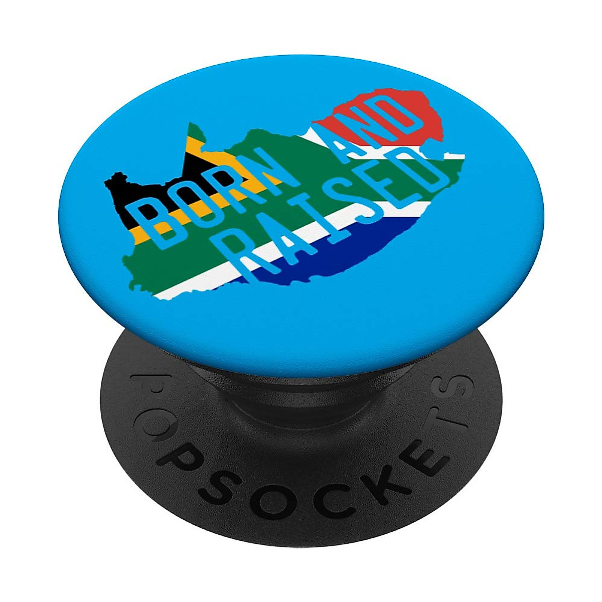 South Africa Pride Flag Map PopSockets Grip and Stand for Phones and Tablets