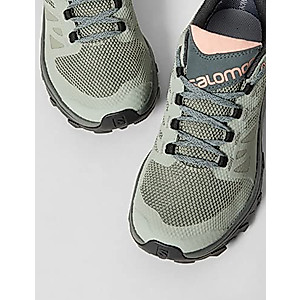 Salomon Outline Gore-TEX Hiking Shoes for Women, Shadow/Urban Chic/Coral Almond, 8