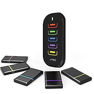 JTD Rechargeable Key Finder, Wireless RF Item Locator, Remote Control Tracker for Keys Phones Pet Collars Remote Controls Luggage [KF-05-C]