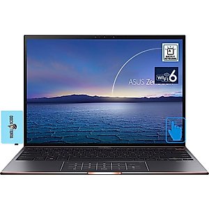 ASUS ZenBook S Business Laptop 13.9" Touchscreen 3.3K (Intel i7-1165G7 2.80GHz, 16GB RAM, 1TB PCIe SSD, Intel Iris Xe, 2 Thunderbolt 4, WiFi 6, Bluetooth 5.2, Backlit KB, Win 10 Pro) w/Dockztorm Dock