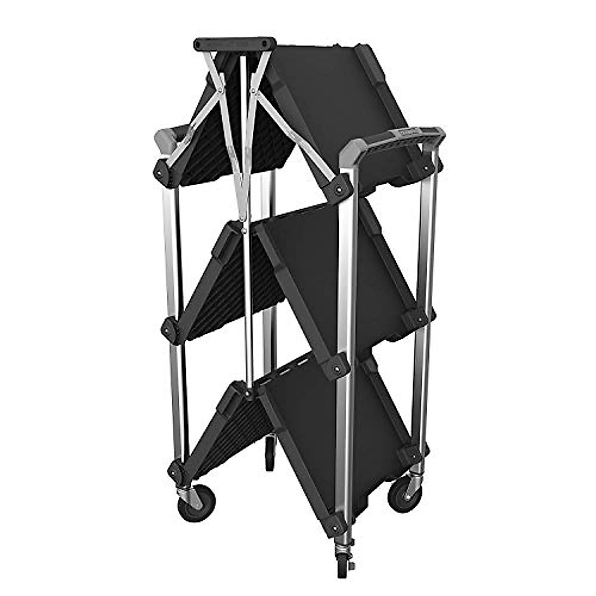 Olympia Tools 85-189 Pack N Roll Collapsible Service Cart, XL, 300LB Capacity, Black & Cosco 12222PBG1E Shifter 300-Pound Capacity Multi-Position Heavy Duty Folding Dolly, Green Hand-Trucks