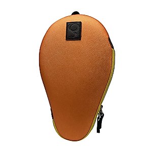 OneJoy Table Tennis Racket Bag, Single Ping Pong Paddle Case, Table Tennis Racket Cover, Ping Pong Bat Case for Single Table Tennis Bag with Zipper [ Orange] 11 inch x 6.7 inch (28cm x 17cm)