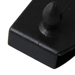 RDEXP 50Pcs Plastic Bed Slat End Caps Holders Replacement for Holding and Securing 5.4x0.9cm Wooden Slats Bed Base Black