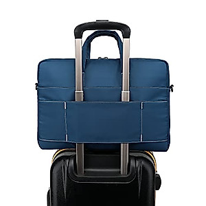 canvaslife Pattern 15 inch Canvas Waterproof Laptop Shoulder Messenger Bag for 14 inch to15.6 inch Laptop 15 Laptop Case (blue)