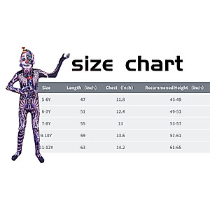 Brigcalki Five Ennard Costume For Kids Boys Sister Location Jumpsuit Creepy Halloween Cosplay Party Bodysuit 5-12 Years