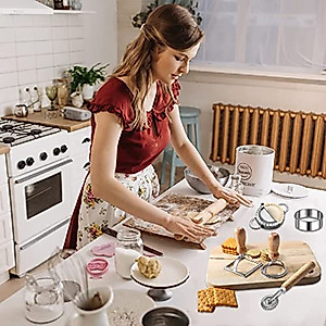 Ravioli Pasta Cutter Wheel Set of 5, Ravioli Maker Cutter with Roller Wheel Ravioli Cutter Set with Wooden Handle, Pasta Press Wheel Pasta Tools For Pasta Making Dumplings, Pierogi