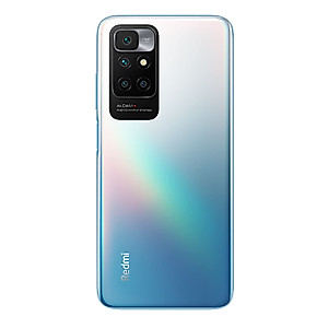 Xiaomi Redmi 10 4G Volte GSM Factory Unlocked 6.5" 50MP Quad Camera (Sprint Boost Cricket) + Fast Car Charger Bundle (Sea Blue, 64GB+4GB)