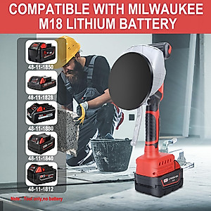 Tile Vibration Leveling Machine for Milwaukee M18 18V Battery, Cordless Tile Vibration Machine Installation Tool 150W Tiler Vibrator Tool with 8 Speed, Suction Cup, Digital Display (Tool only)