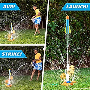 NERF Super Soaker SkyBlast Target Sprinkler for Kids Outdoor Play – Summer Water Games