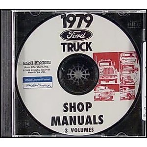 1979 Ford Truck CD Repair Shop Manual 79 F100-350 Pickup Bronco and Van