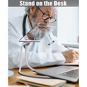 Magnifier for Reading 2x-3x Hands Free Magnifying Glass Neckwear Rectangular Full Page View, for Seniors, Men and Women, Magnifying Lens for Sewing, Cross Stitch, Needlepoint, Jewelry, Coins(White)