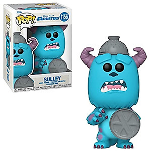 POP Disney Pixar: Monsters Inc. 20th - Sulley with Lid Funko Pop! Vinyl Figure (Bundled with Compatible Pop Box Protector Case), Multicolored, 3.75 inches