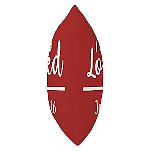 Jesus & Christian Valentines Day Gifts Clothing Religious Valentines Christian Bible Loved John 3 16 Throw Pillow, 16x16, Multicolor