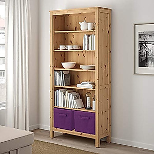 ShellKingdom Storage Bins, Foldable Fabric Storage Cubes and Cloth Storage Organizer Drawer for Closet and Toys Storage,2 Pack（Purple）