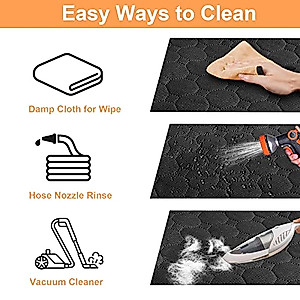 Mancro Dog Car Seat Cover for Back Seat, Waterproof Car Seat Protector for Dogs with Side Flaps, Scratchproof Dog Backseat Cover, Durable Nonslip Dog Hammock for Sedans, Trucks, SUVs, Standard