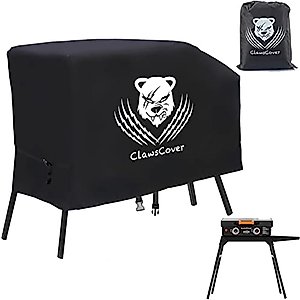 Grills Covers Waterproof Outdoor Fit for Blackstone 17 Inch 22 Inch Griddles Covers with Hood and Stand,Dustproof Tearproof Fadeless BBQ Gas Cover,Windproof Buckle Straps,Storage Bag