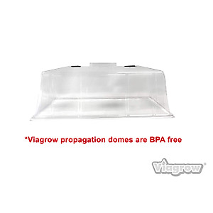 Viagrow VTD300-5 Clear Humidity, Propagation Plastic Tall Dome (5 Pack)
