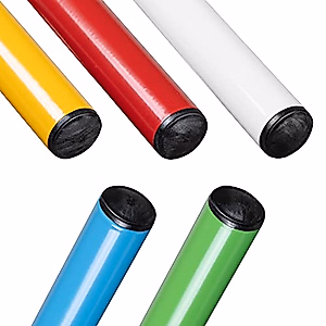 Flash Furniture Plastic Nesting Stack Stools, 11.5"Height, Assorted Colors (5 Pack)