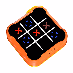 Tic Tac Toe Bolt Game, Handheld Electric Puzzle Game Console, Gift Ideal for Kids and Adults' Birthday, Electronic Board Games for Educational and Memory Growth, Portable Travel Games for Car Ride